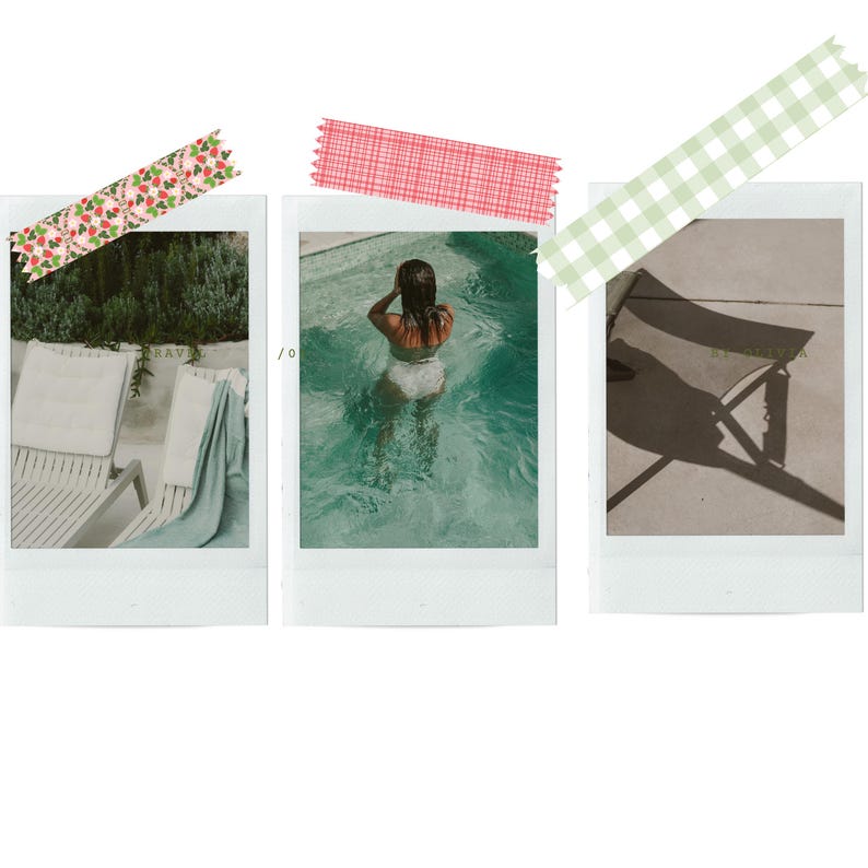 Digital Washi Tape, Strawberry Dream Tape Clipart, Goodnotes Sticky ...