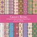 Groovy Retro Digital Papers, Seamless Pattern Scrapbook Paper ...