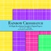 Rainbow Crosshatch Digital Paper Bundle, Seamless Pattern, Scrapbook ...