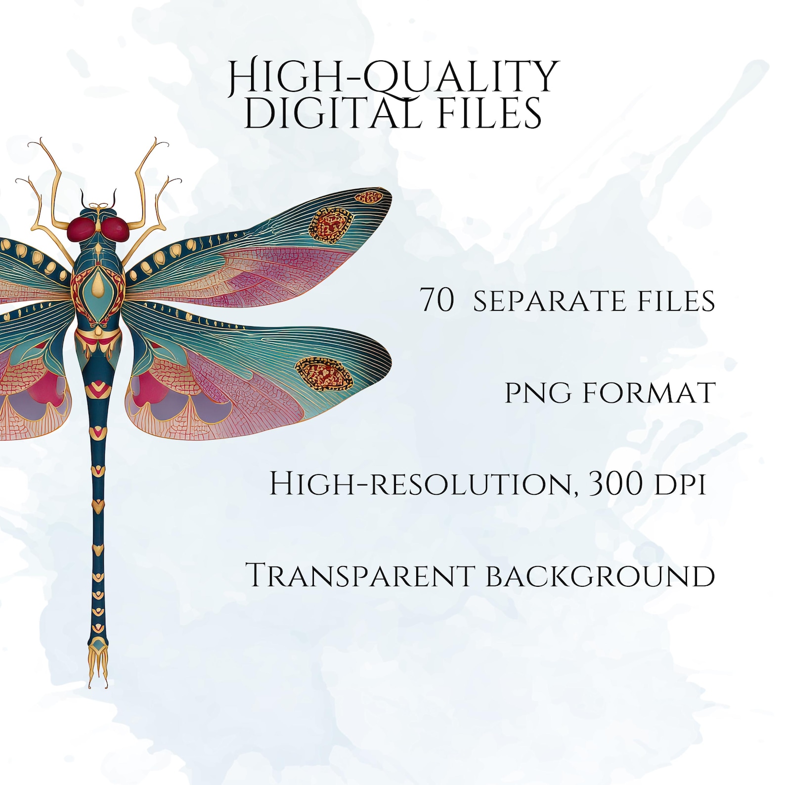 Art Nouveau Bugs Clipart, Ornamental Insect PNG, Vintage Botanical ...