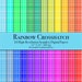 Rainbow Crosshatch Digital Paper Bundle, Seamless Pattern, Scrapbook ...