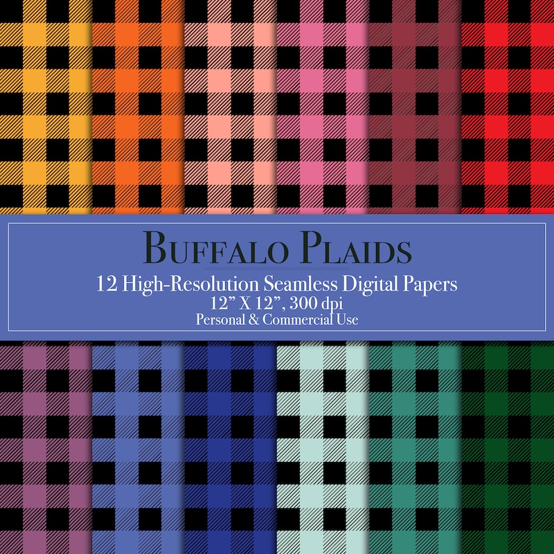 Buffalo Check Stencil - Etsy