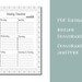 Boho Printable Weekly Checklist Template, Groovy Retro Theme, Blank ...