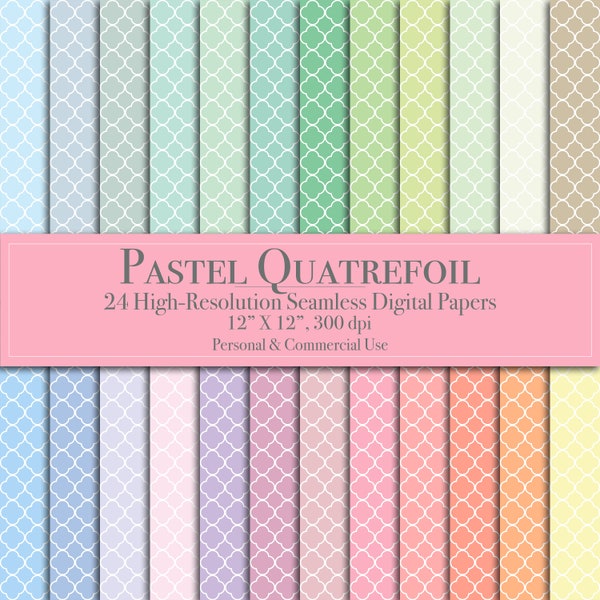 Quatrefoil Pattern - Etsy