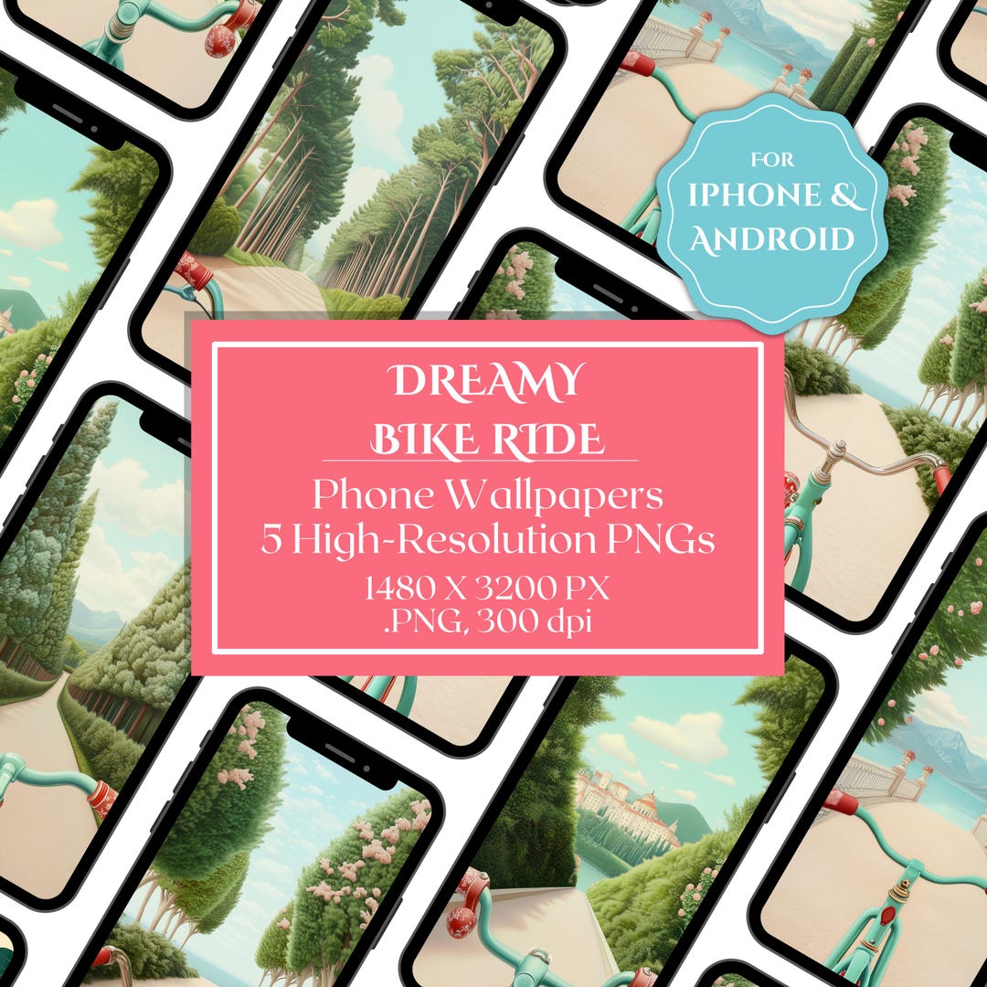 Dreamy Bike Ride Wallpapers for Android and Iphone, Magical Forest ...