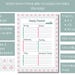 Boho Printable Weekly Checklist Template, Groovy Retro Theme, Blank ...