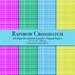 Rainbow Crosshatch Digital Paper Bundle, Seamless Pattern, Scrapbook ...