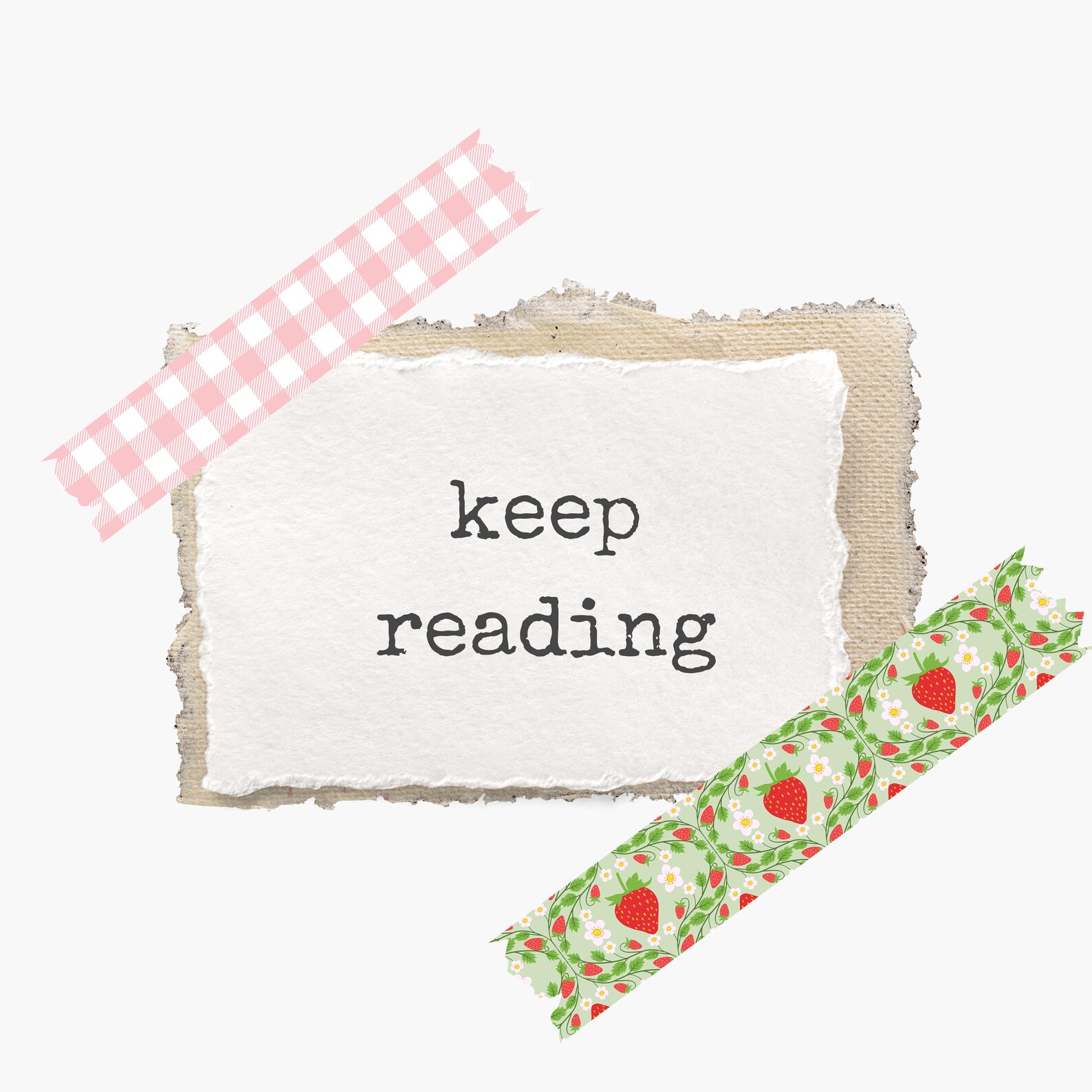 Digital Washi Tape, Strawberry Dream Tape Clipart, Goodnotes Sticky ...