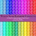 White Star Rainbow Confetti Digital Paper Bundle, Seamless Pattern ...