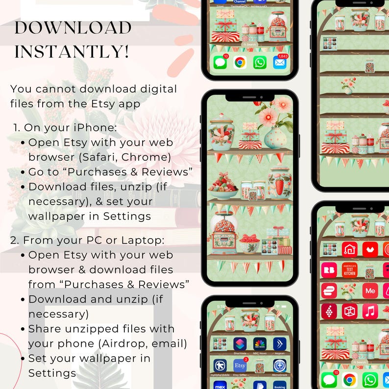 Candy Store iPhone Wallpaper, Sweet Treats Lock Screen & Home Screen ...