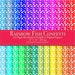 Rainbow Fish Silhouettes Digital Paper Bundle, Seamless Pattern ...