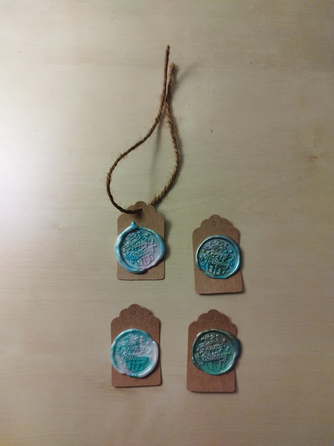 4x Assorted Happy Birthday Small Gift Tags - Etsy UK