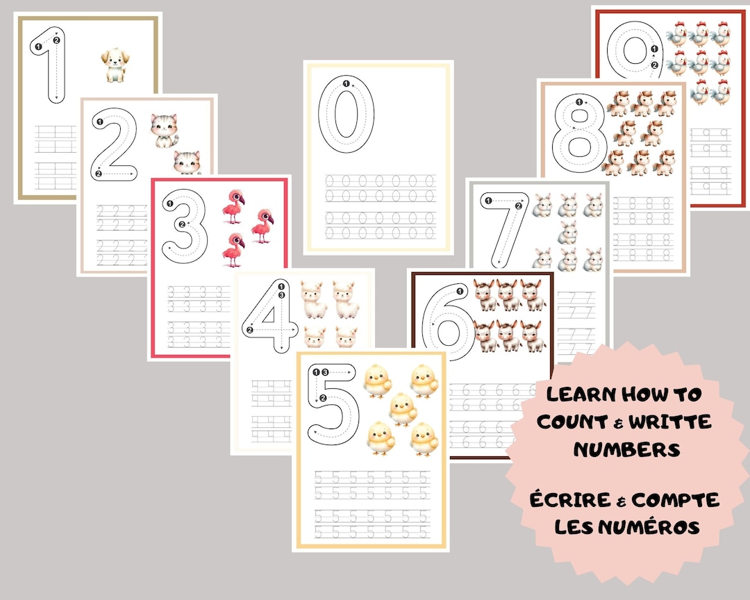 Learn to Count and Write the Numbers, Learn to Count and Write the ...