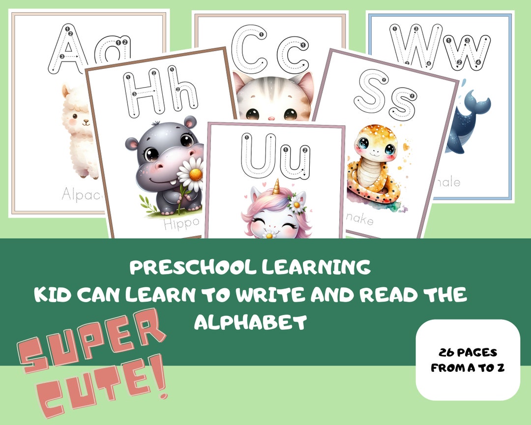 Learn Tracing and Reading Alphabet Uppercase & Lowercase Perfect for ...