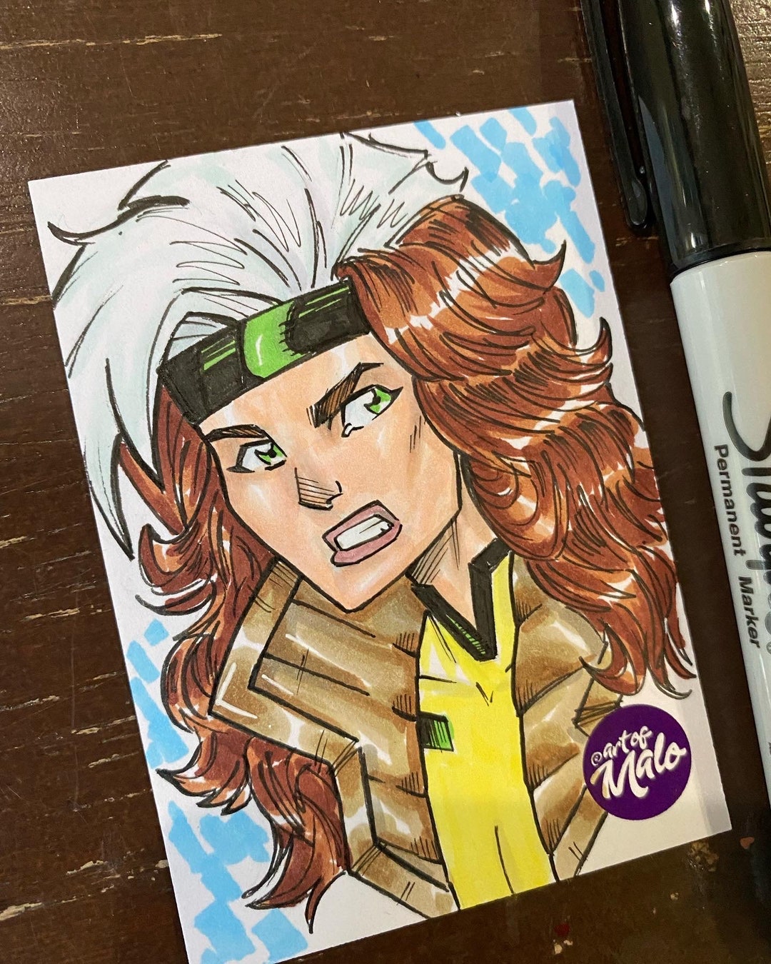 Rouge | X-men | 2.5 X 3.5 Original Artist Sketch Card - Etsy