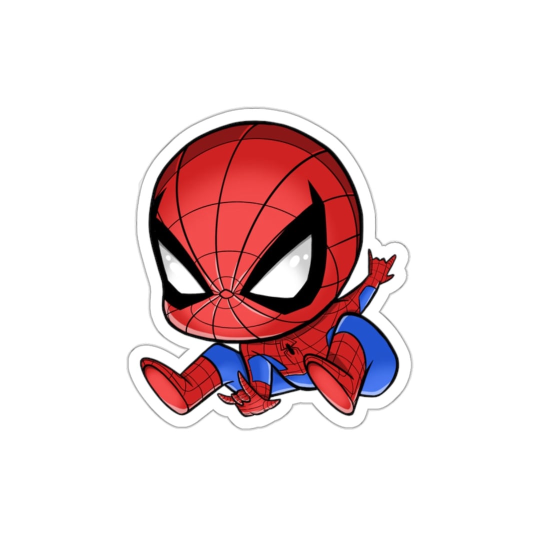 Spider-man | Chibi | Marvel Comics | Die-cut Stickers | Art of Malo - Etsy