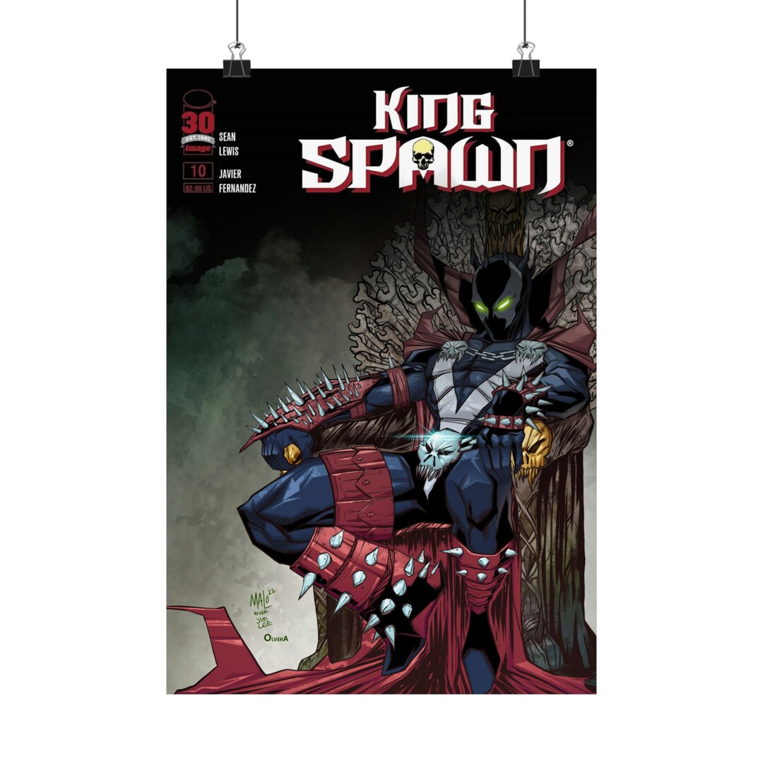 Unsigned - Spawn Print | King Spawn | Art Print | Title Treatment | Premium Matte Vertical ...
