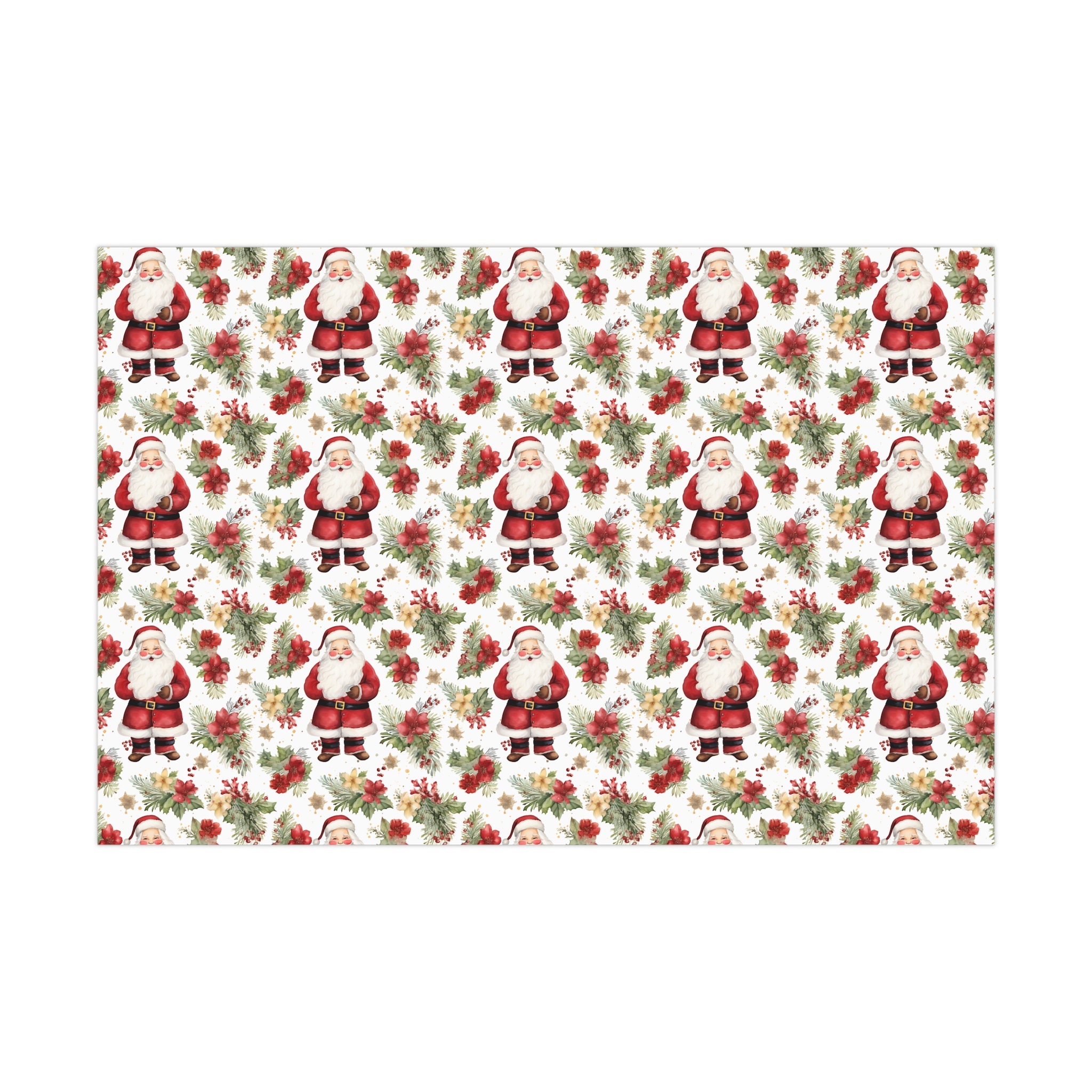 Gift Wrap Papers Christmas Wrapping Paper Santa Claus Gift Wrap Papers ...