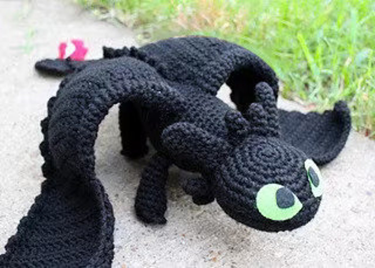 Toothless Night Fury Dragon Crochet Pattern: Amigurumi 'how to Train ...