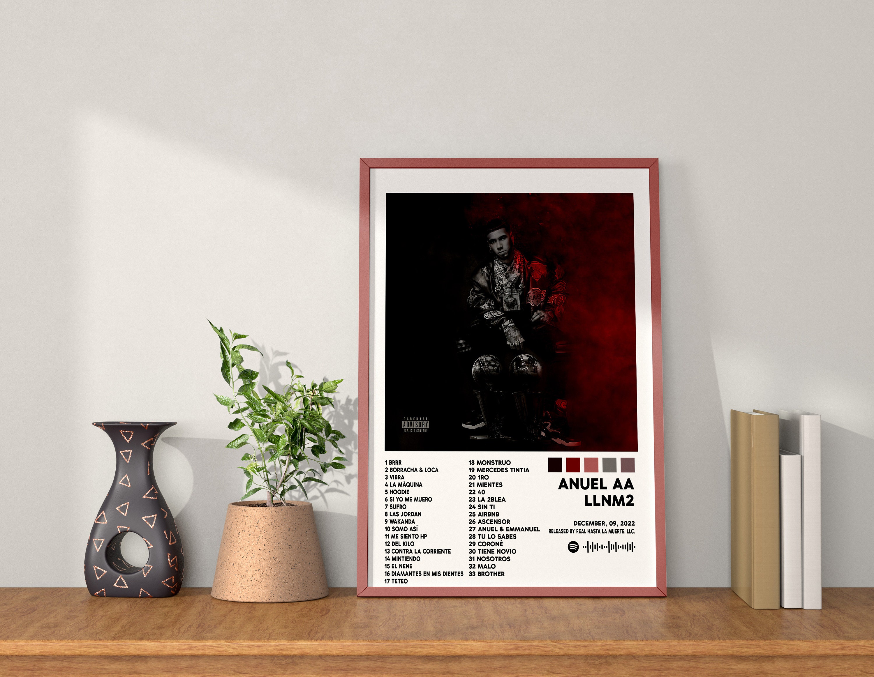 Anuel AA / LLNM2 / album cover poster by ChristinTeh | Printblur