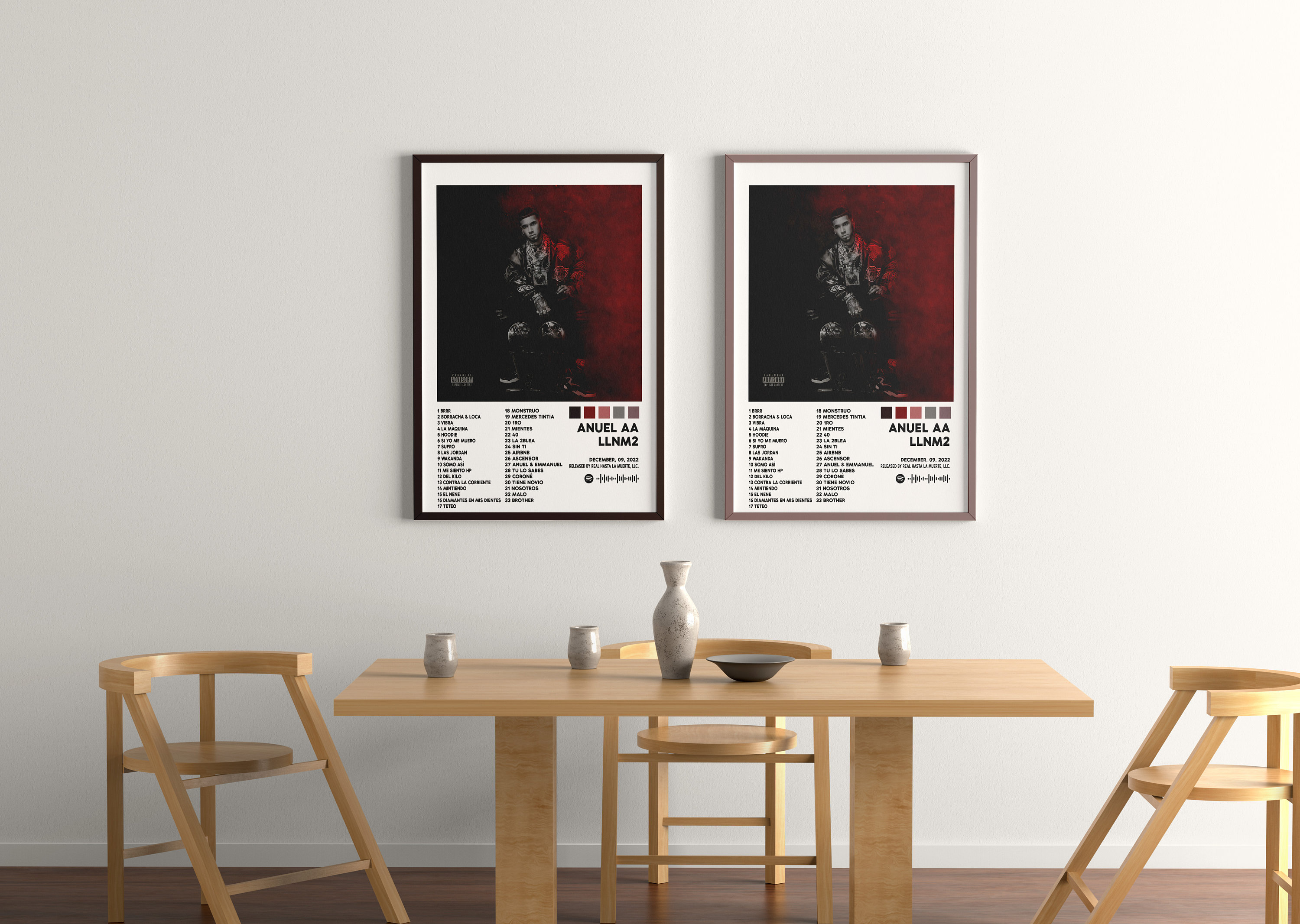 Anuel AA / LLNM2 / album cover poster by ChristinTeh | Printblur