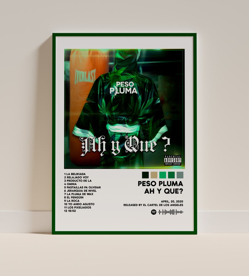 PESO PLUMA / Ah Y Que / Imprimible digital, portada del álbum, poster ...