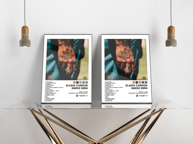 Eladio Carrion / 3MEN2 KBRN / Imprimible digital, portada del álbum ...