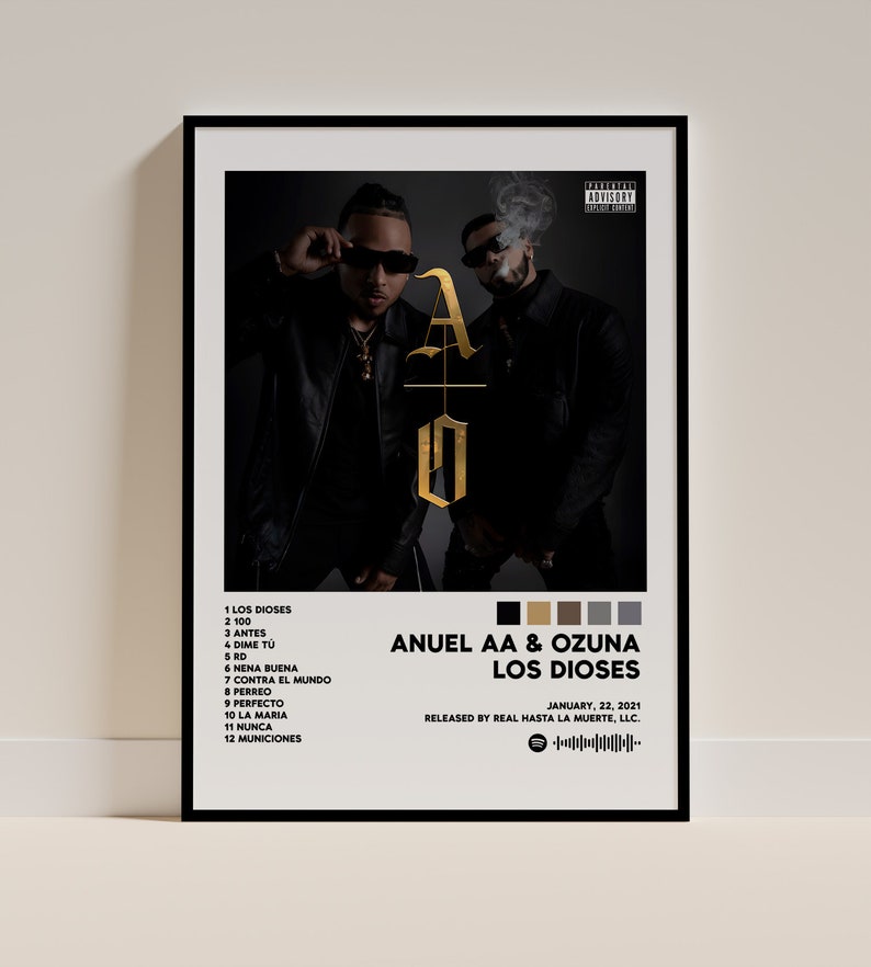Anuel AA / LOS DIOSES / Digital Printable, Album Cover, Poster - Etsy ...