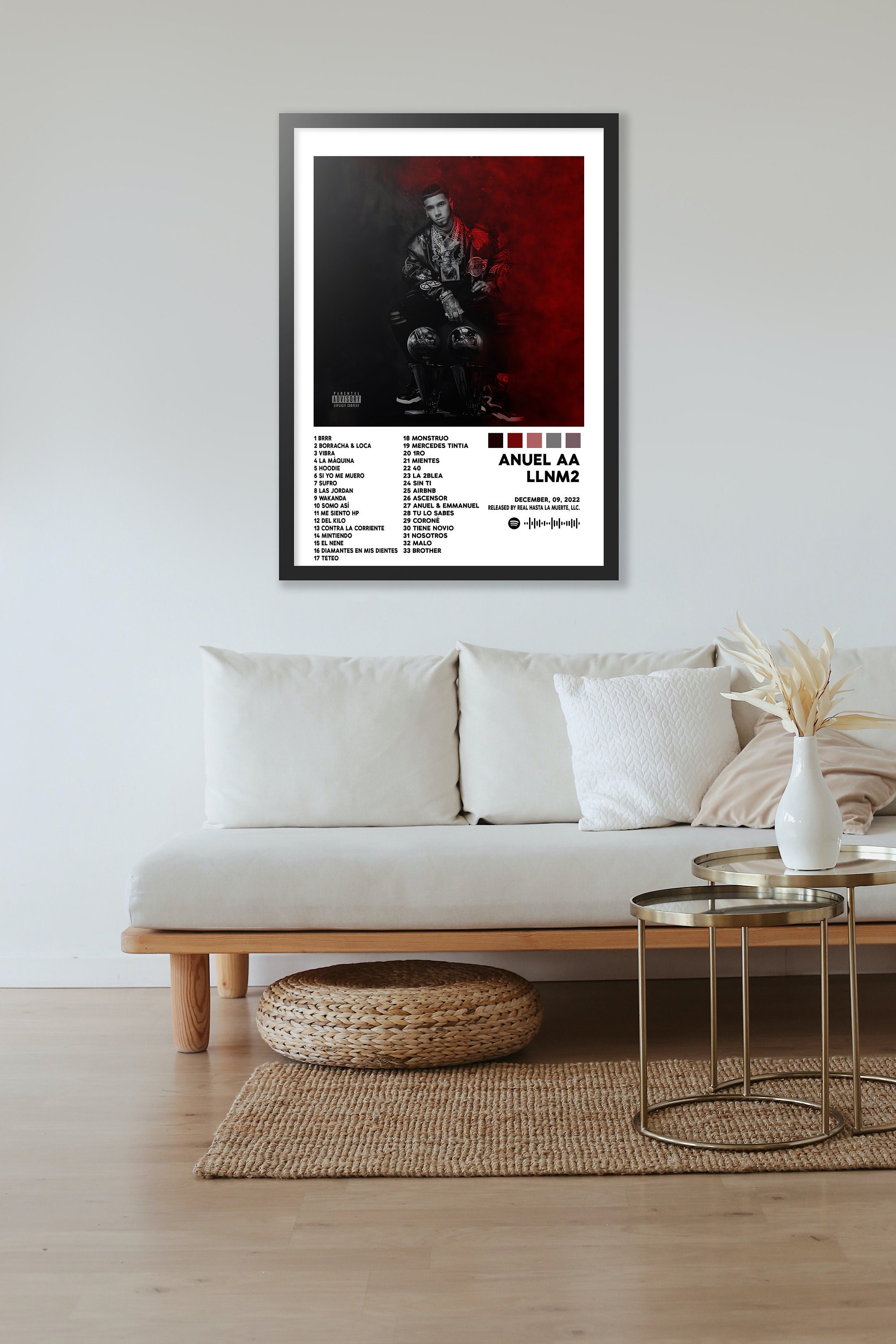 Anuel AA / LLNM2 / album cover poster by ChristinTeh | Printblur