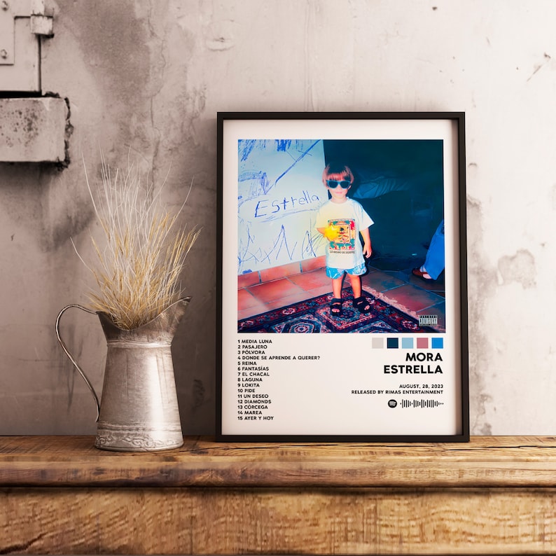 MORA / ESTRELLA / Imprimible digital, portada del álbum, poster - Etsy ...