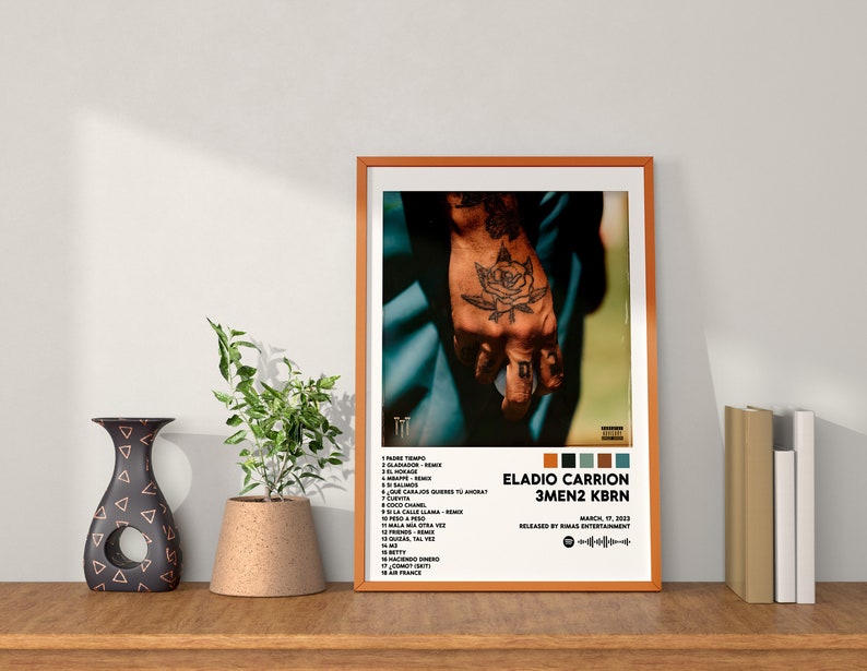 Eladio Carrion / 3MEN2 KBRN / Imprimible digital, portada del álbum ...