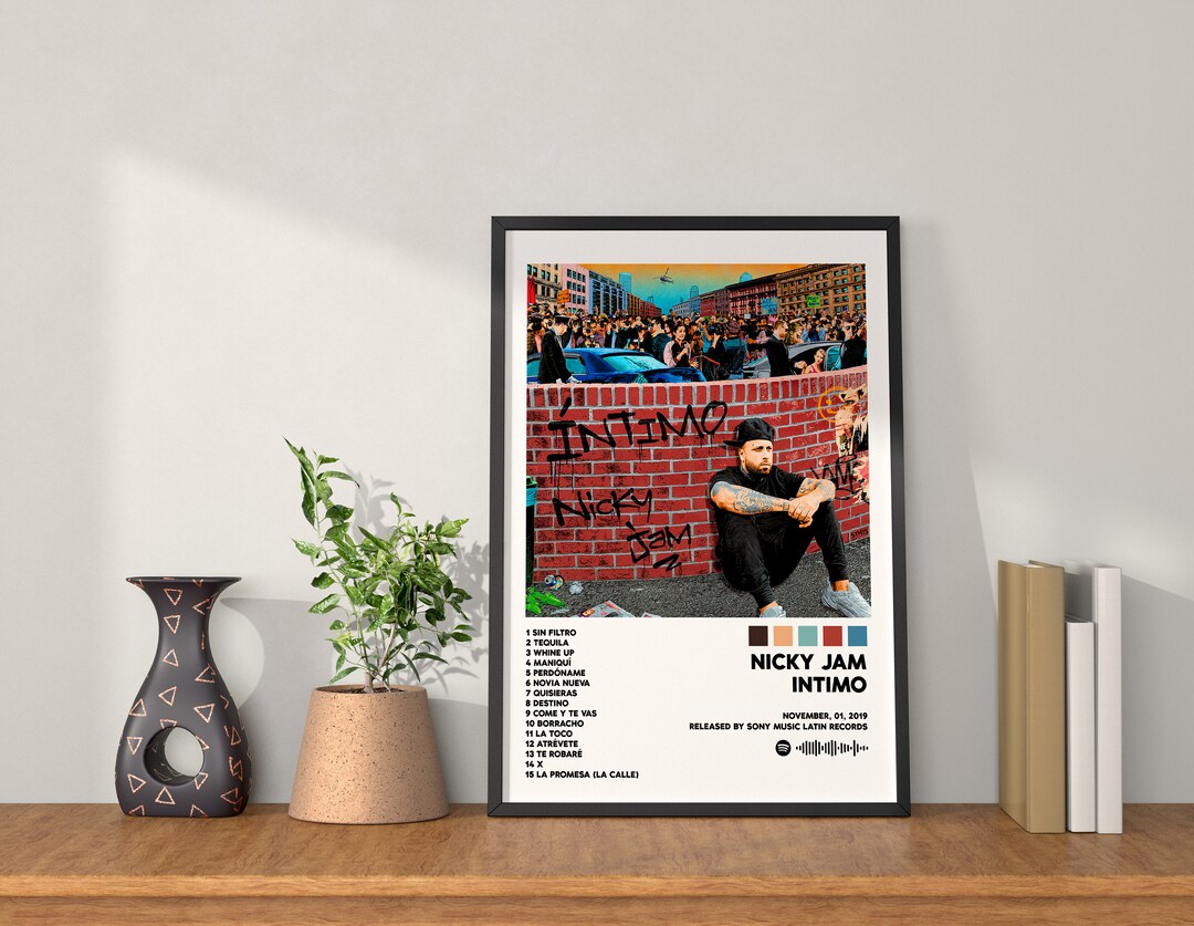 Nicky Jam / Intimo / Digital Printable, Album Cover, Poster - Etsy