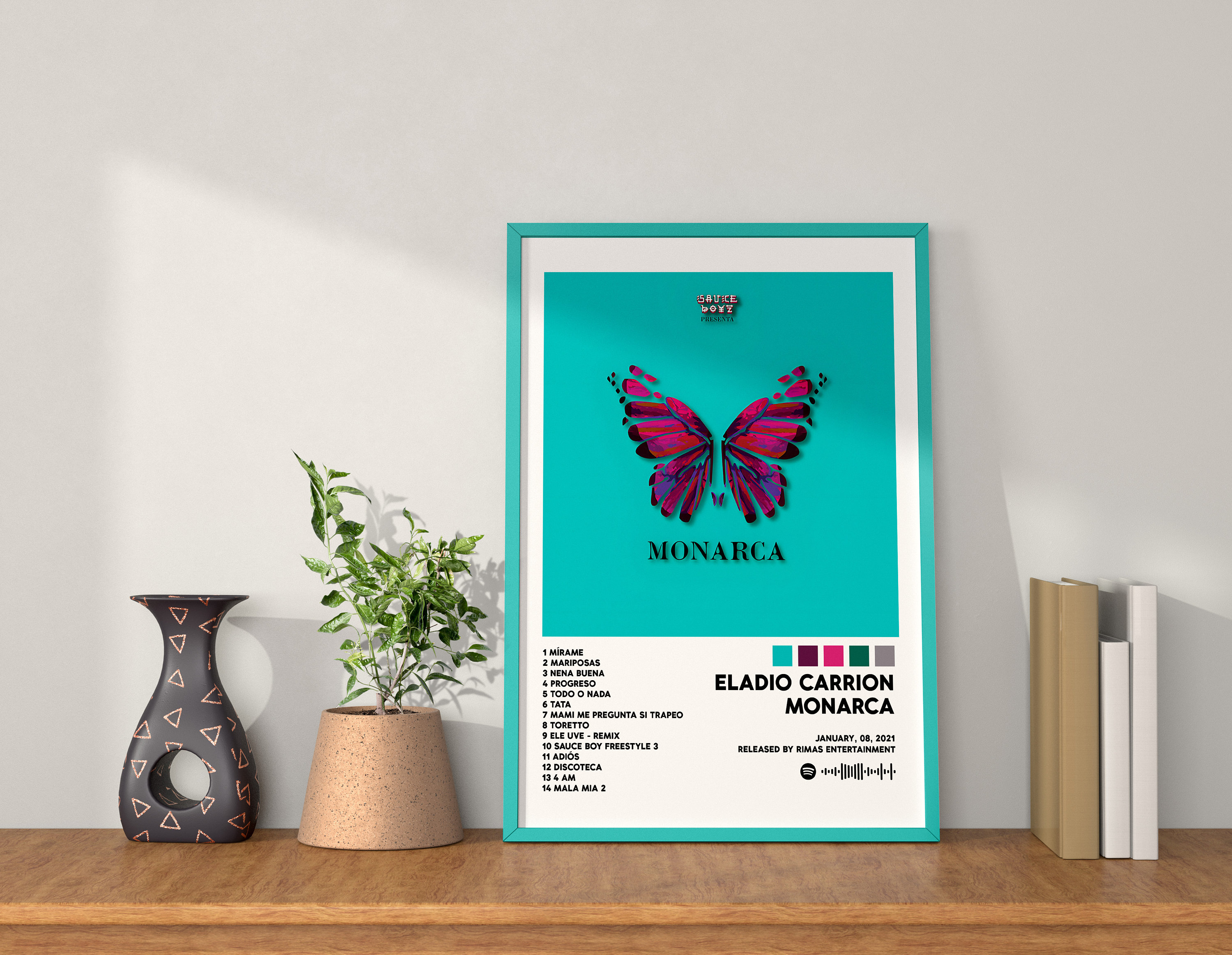 Eladio Carrion / MONARCA / Digital Printable, Album Cover, Poster - Etsy