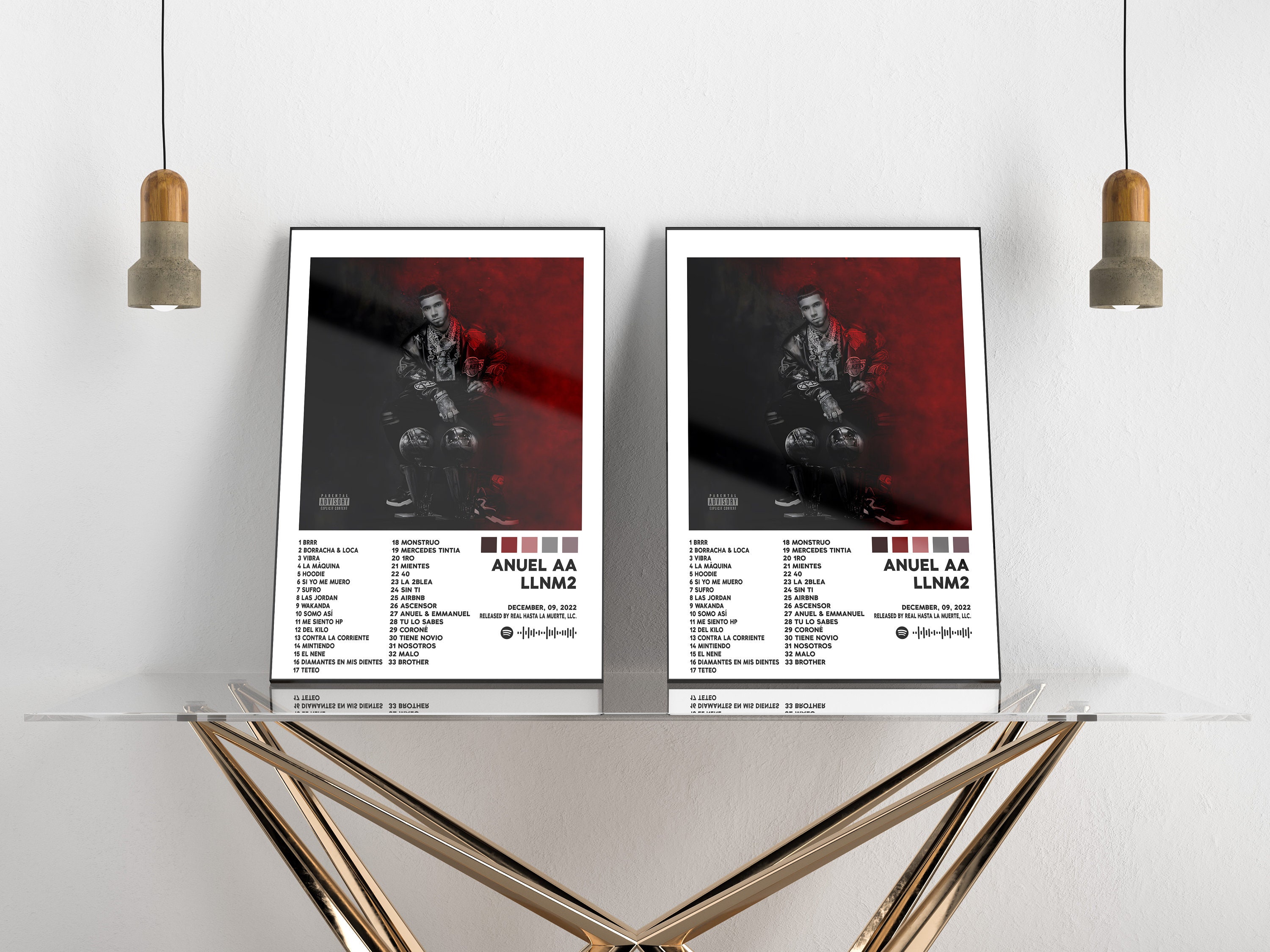 Anuel AA / LLNM2 / album cover poster by ChristinTeh | Printblur