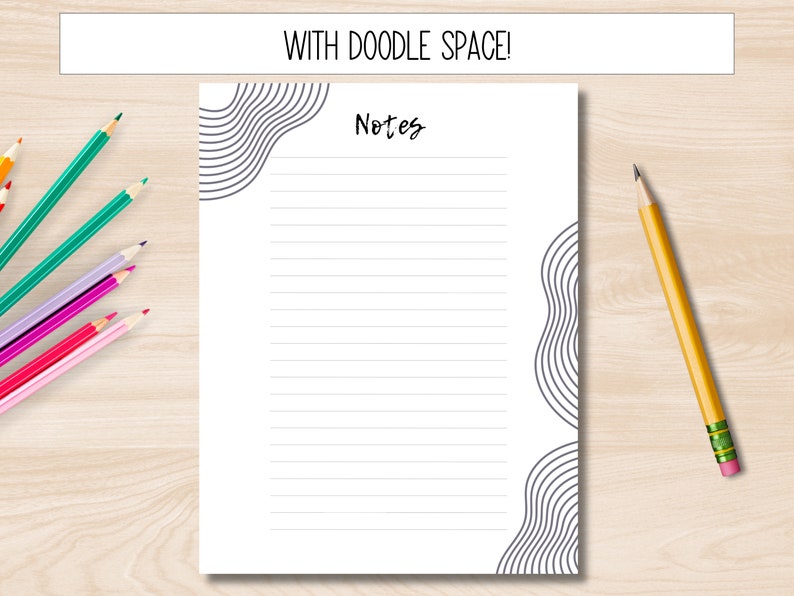 Notes Printable, Study Note Taking, School Note-taking Print Out ...