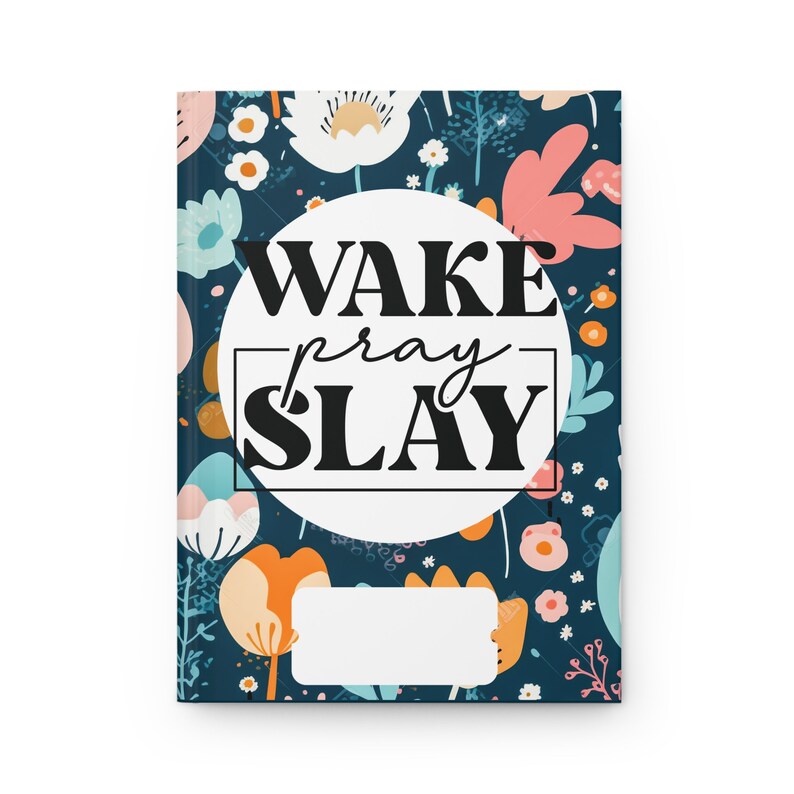 Personalized Christian Journal Christian Diary Wake Pray Slay - Etsy