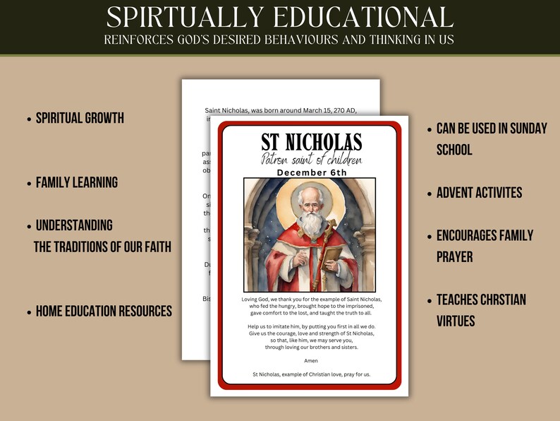 Catholic Saints Printable, Catholic Saints Homeschool, Saint Nicholas ...