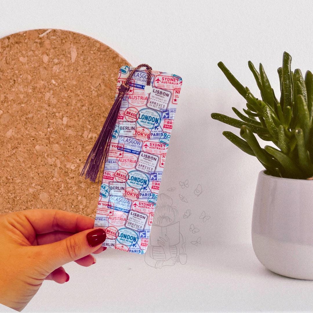 Travel Bookmark, Bookmarks, Travel Bookmarks, Reader Gifts, Book Gifts ...