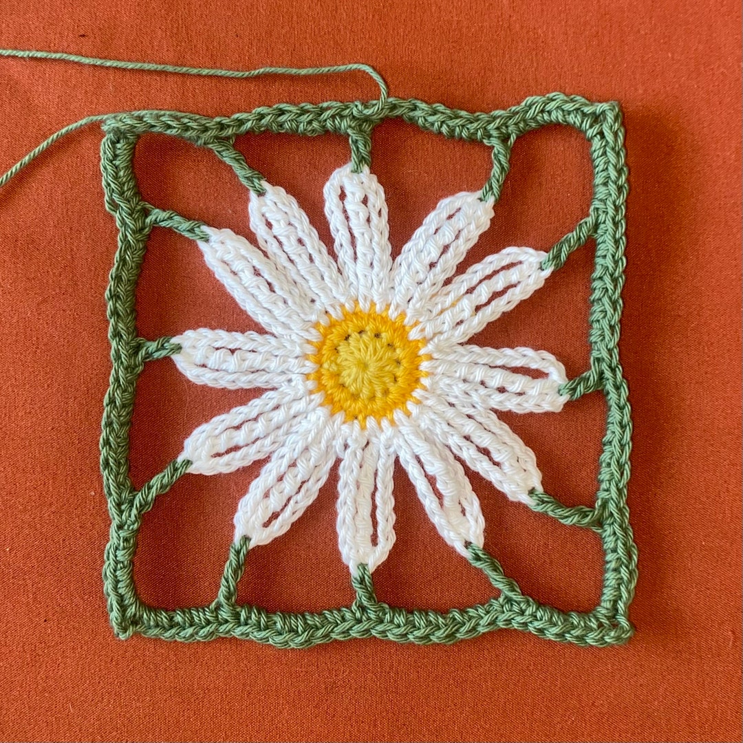 Daisy Granny Square Pattern - Etsy