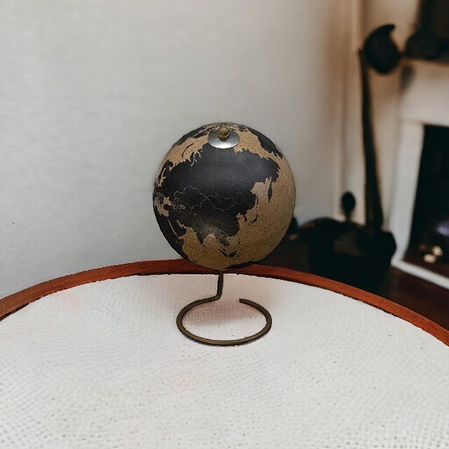 Globe Cork Board for Geography Decor Pin Board World Map for Pinning ...