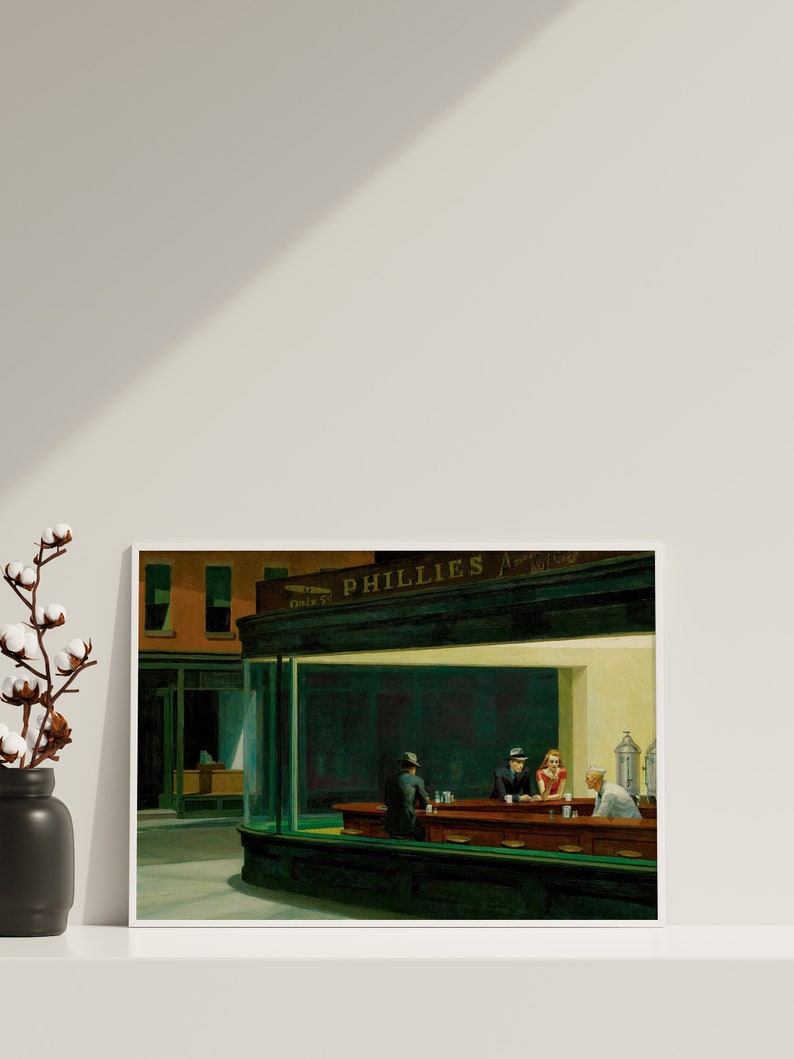 Edward Hopper Leinwand Wandkunst Edward Hopper Nighthawks - Etsy.de