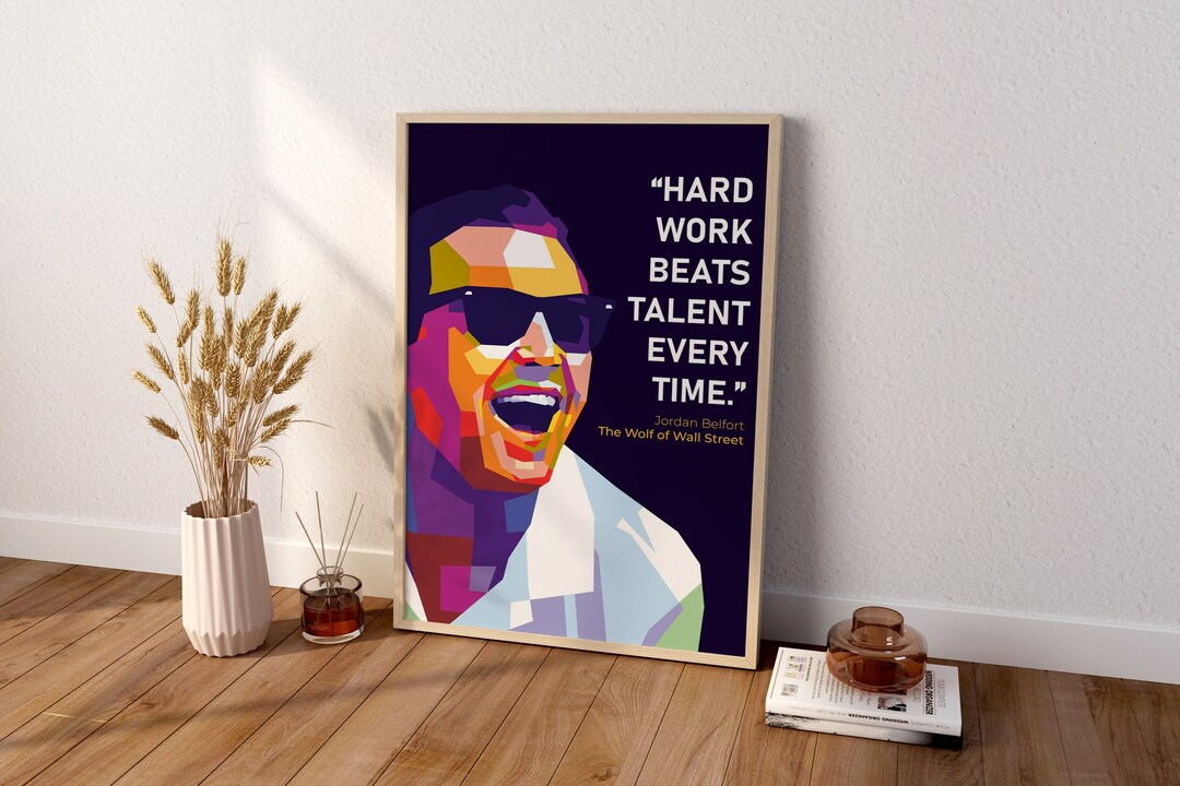 The Wolf of Wall Street Poster, Di Caprio Canvas Wall Art, Di Caprio ...