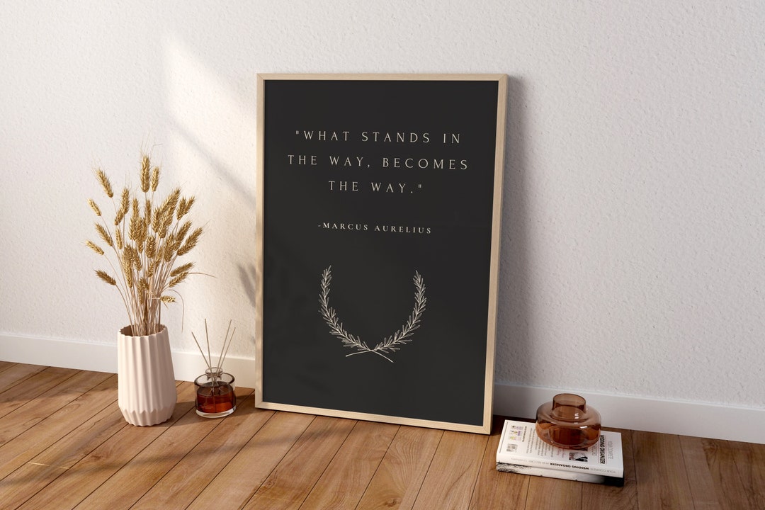 Marcus Aurelius Quote Wall Decor, Quote Canvas Wall Art, Motivational ...