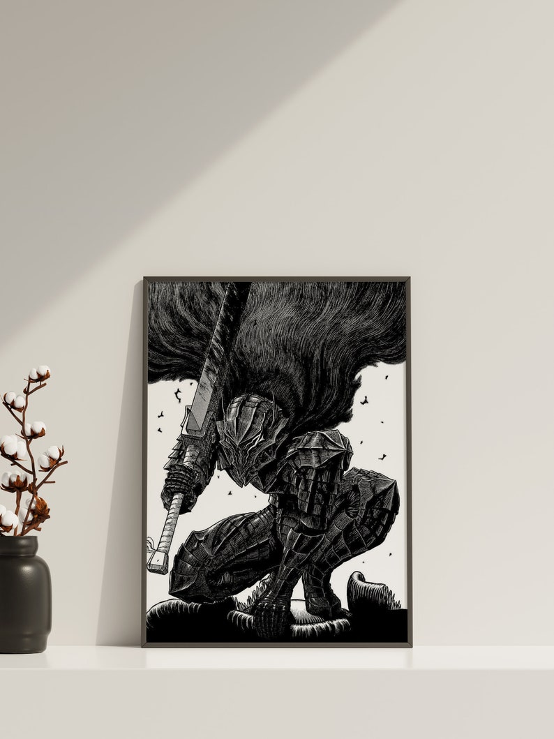 Anime Canvas Wall Art, Anime Poster, Berserk Anime Wall Art, Berserk ...