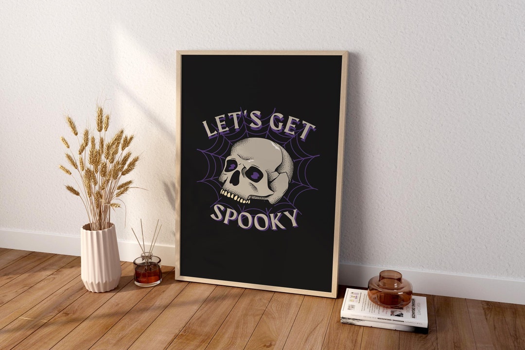 Let's Get Spooky Canvas Wall Art - Halloween Canvas Wall Art ...
