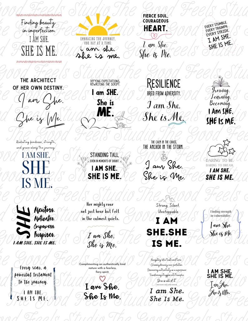 I Am She SVG, She is Me SVG Bundle, Women Affirmations SVG, Feminism ...
