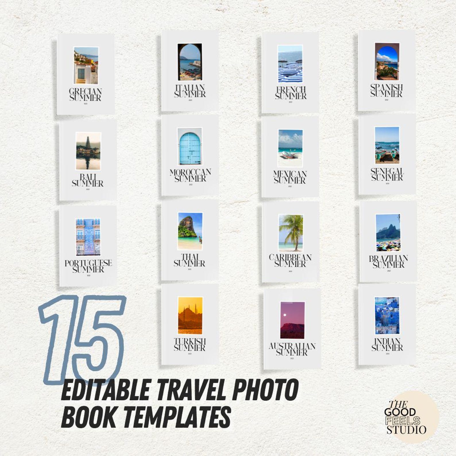 15 Custom Travel Photo Book Templates | Ready-made Chic Printable ...