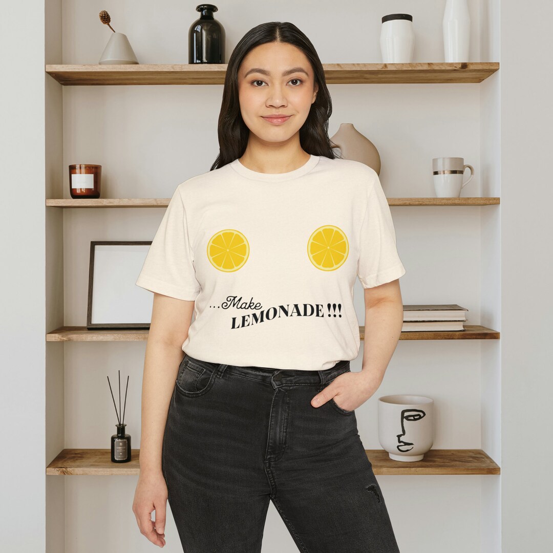 Lemon Boob When Life Gives You Lemons Unisex Vintage Organic Tee Lemon ...