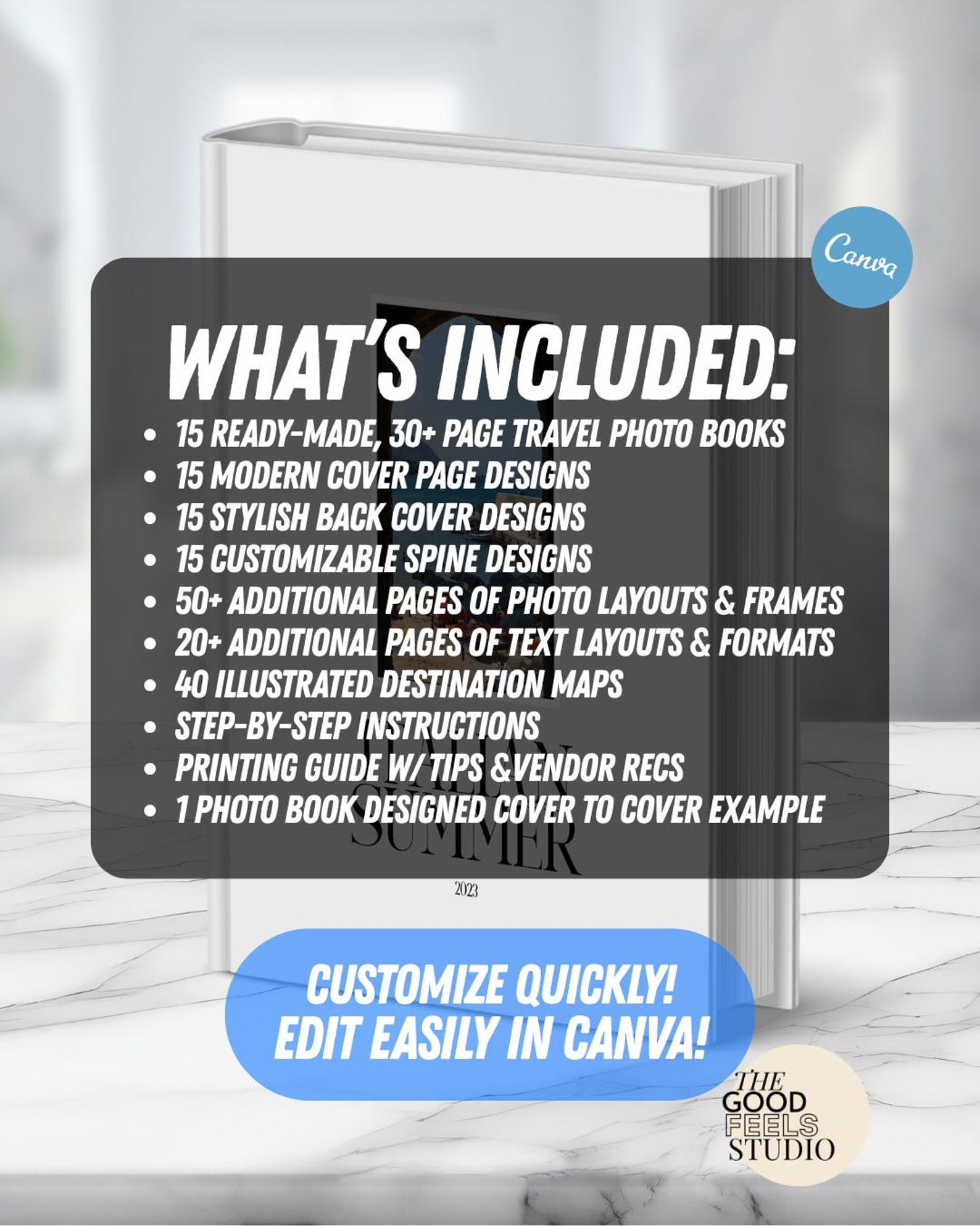 15 Custom Travel Photo Book Templates | Ready-made Chic Coffee-table ...