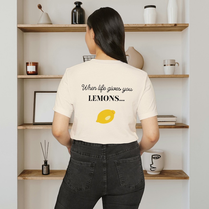 Lemon Boob When Life Gives You Lemons Unisex Vintage Organic Tee Lemon ...